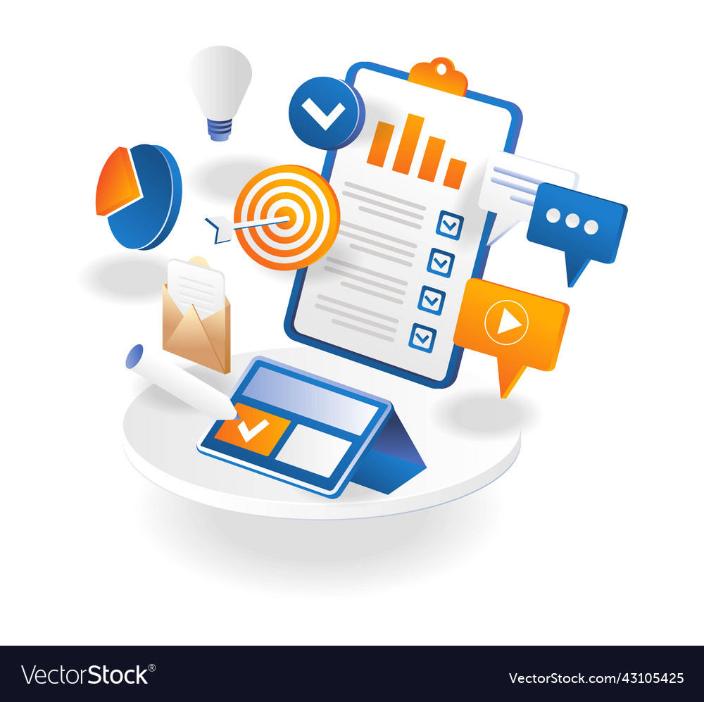 Business marketing strategy concept Royalty Free Vector