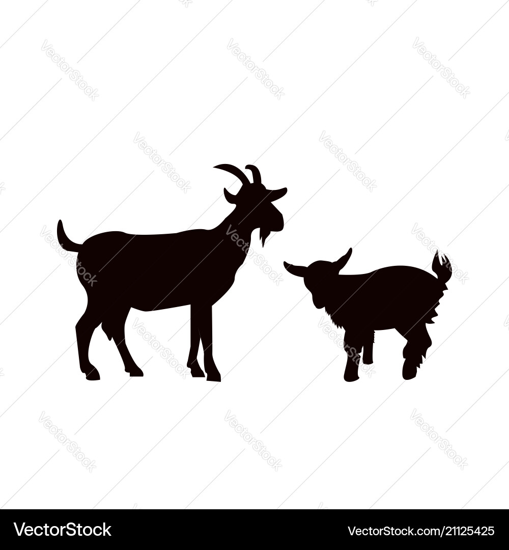 Goat animal farm icon Royalty Free Vector Image