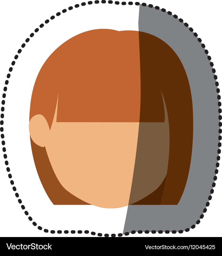 Isolated woman head design Royalty Free Vector Image