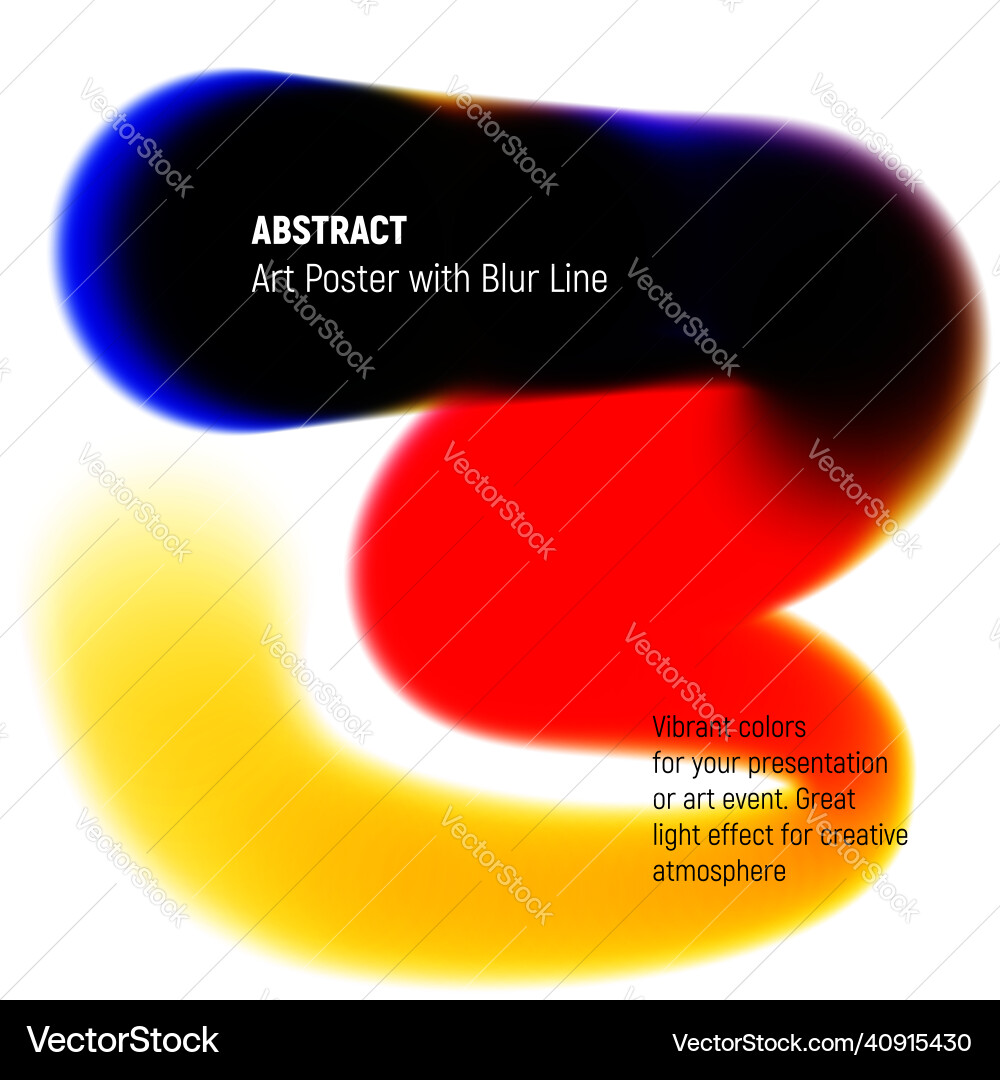 Abstract blurred line with high intensity juicy Vector Image