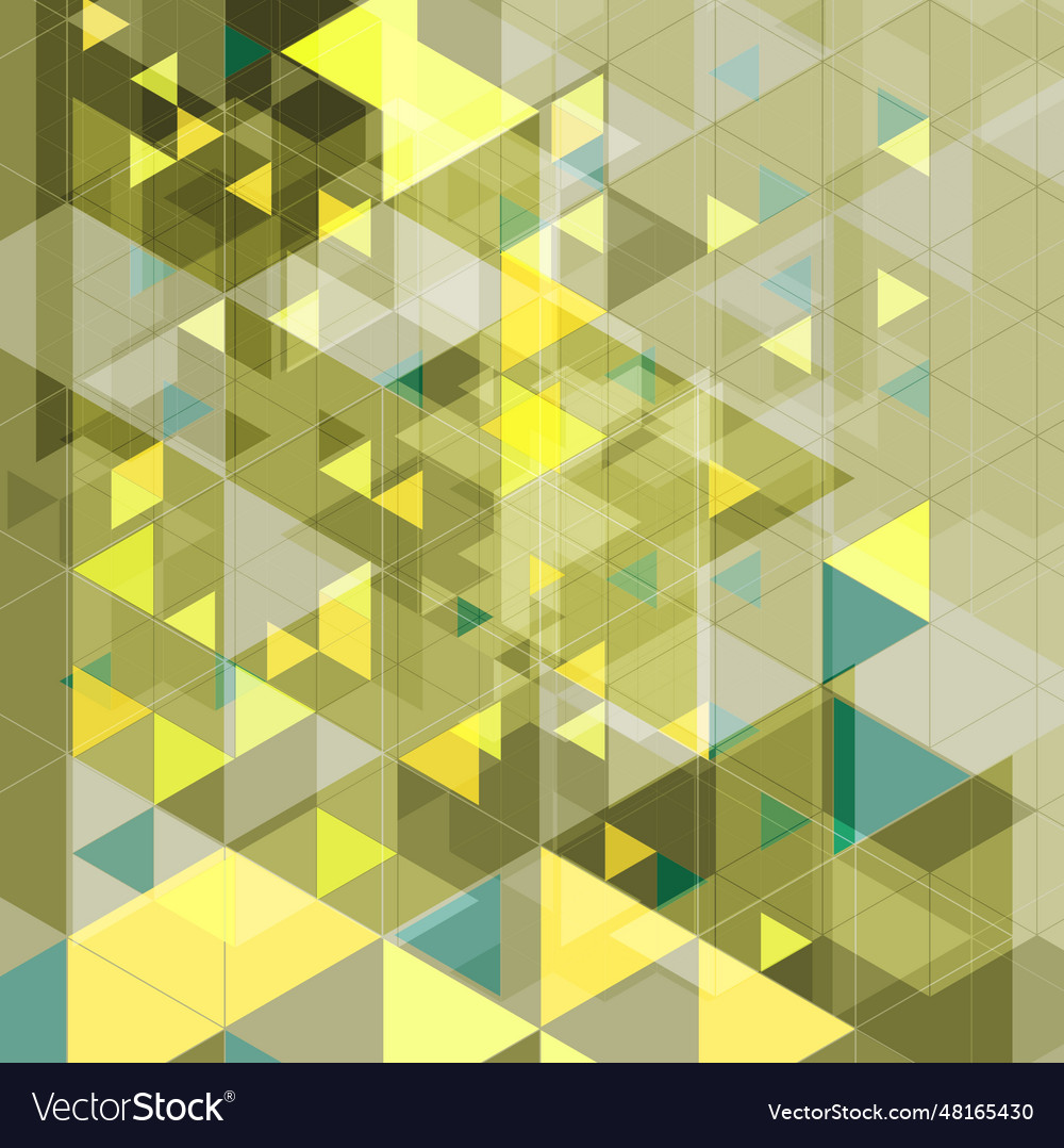 Abstract tech retro geometric background Vector Image
