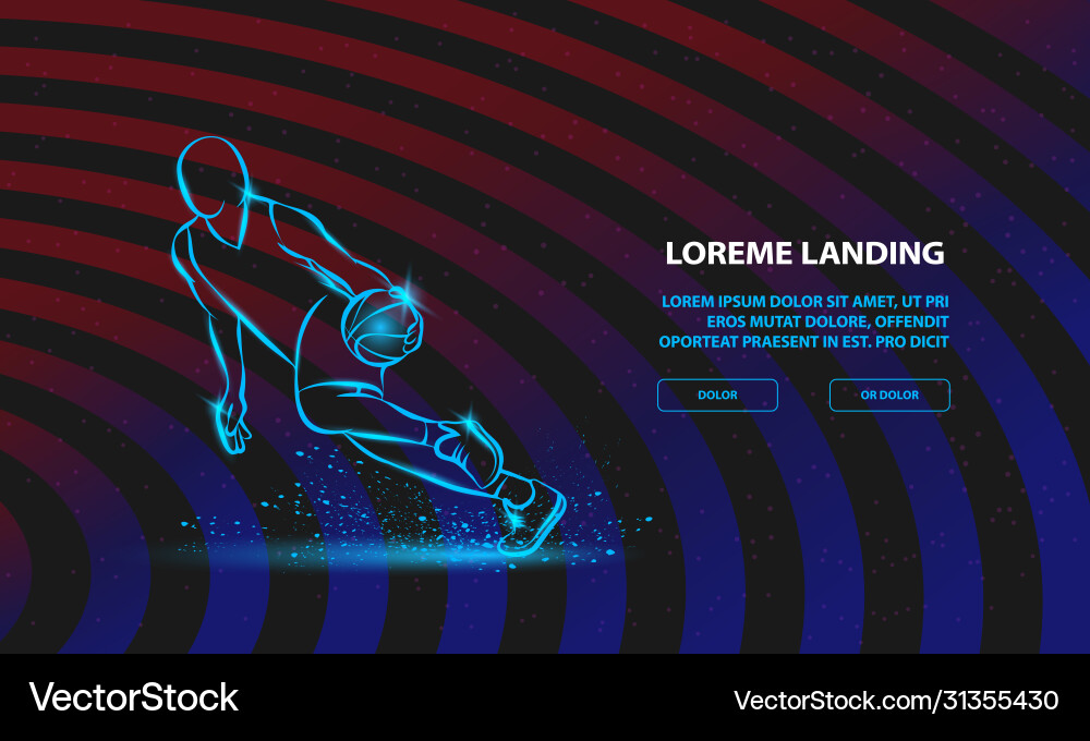 Basketball player dribbling with a ball Royalty Free Vector