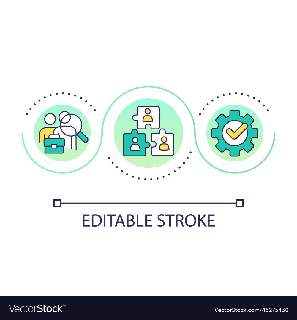 Hr management loop concept icon Royalty Free Vector Image Hr management loop concept icon Royalty Free Vector Image