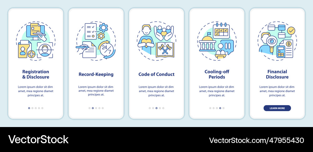 Multicolor lobbying government concept with Vector Image