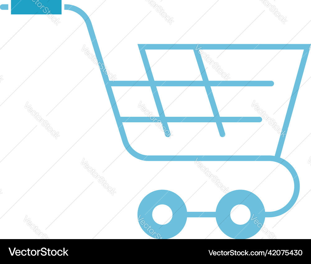 Shopping cart icon design template Royalty Free Vector Image