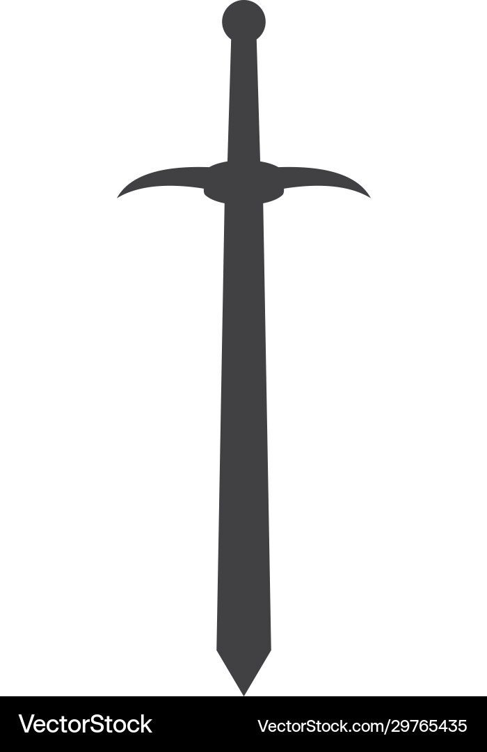 Medieval Sword Logo Royalty Free Vector Image - VectorStock