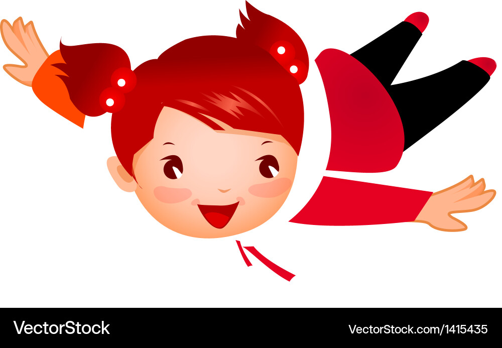 Side view of girl Royalty Free Vector Image - VectorStock