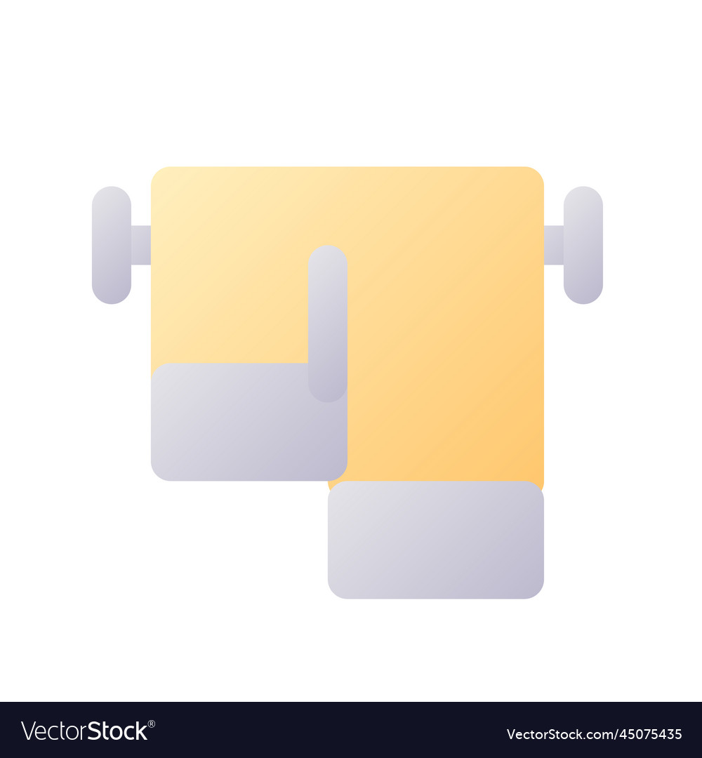 Towels pixel perfect flat gradient two-color ui Vector Image