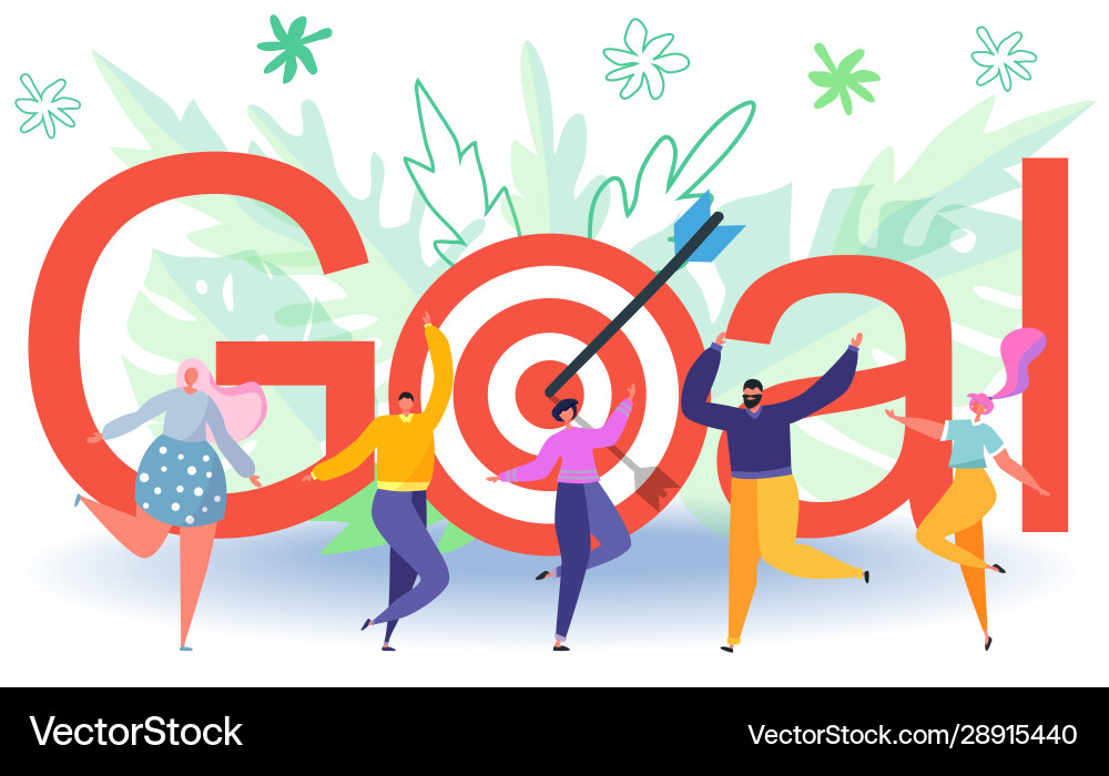 Business concept target with an arrow hit Vector Image