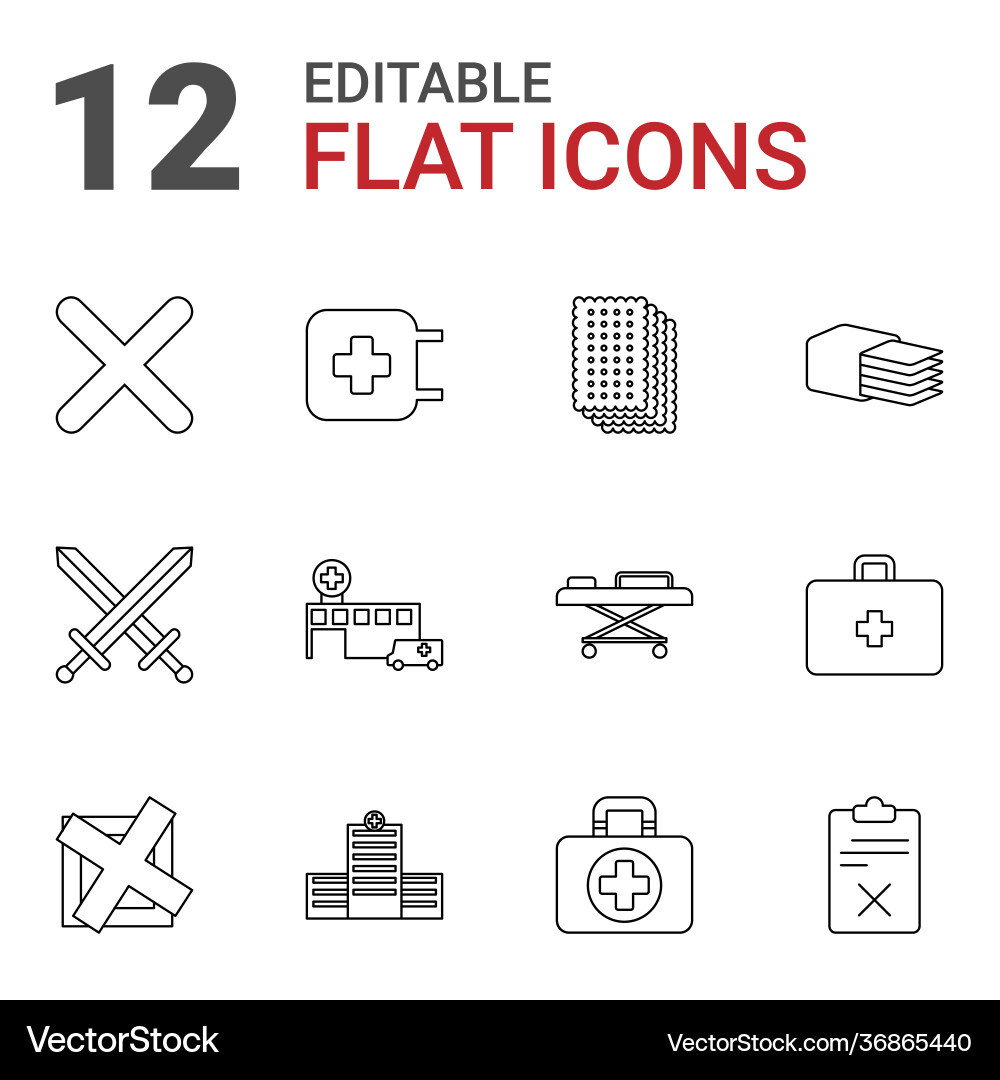 Cross icons Royalty Free Vector Image - VectorStock