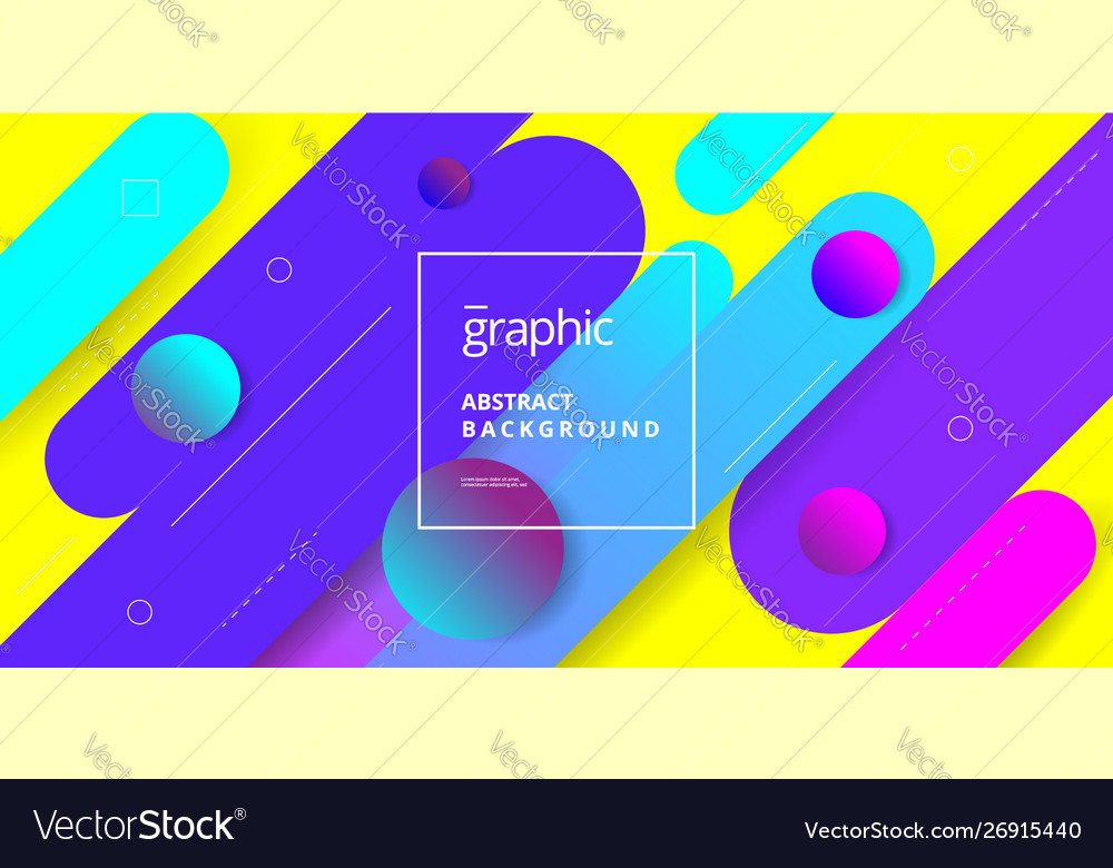 Geometric shape composition background design Vector Image