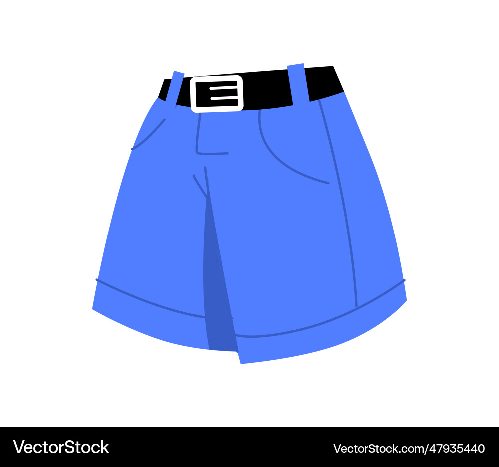 Kids blue shorts concept Royalty Free Vector Image