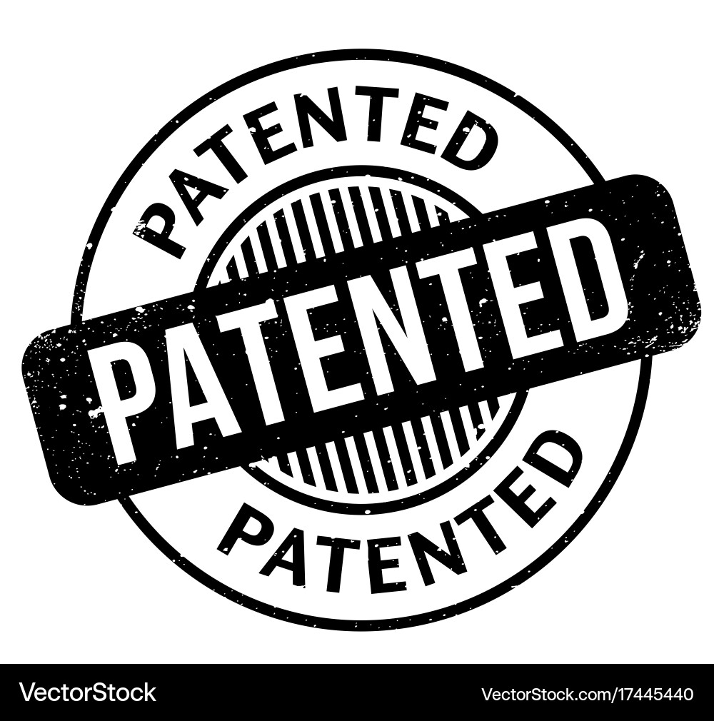 Patented rubber stamp Royalty Free Vector Image
