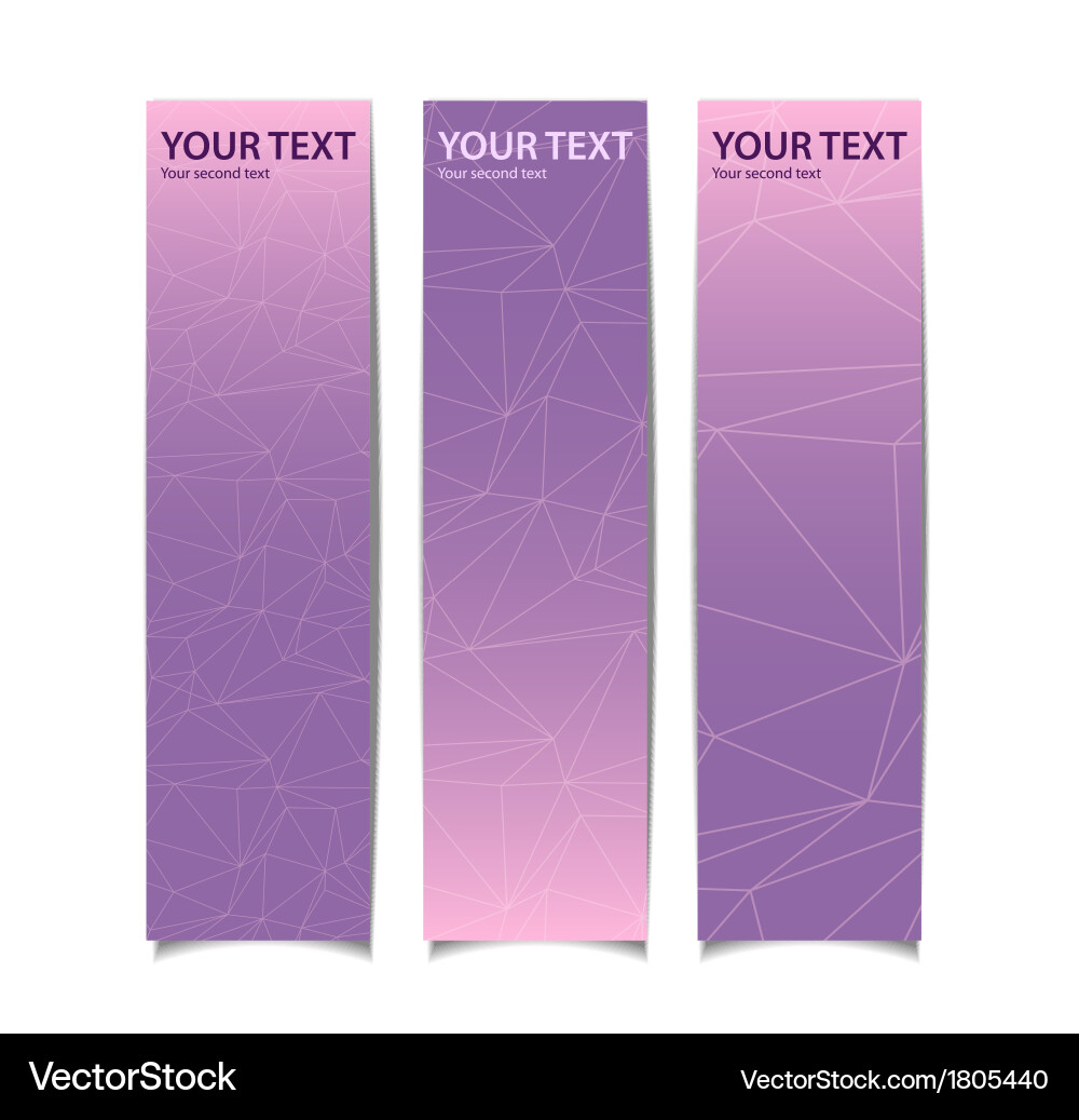 Set of abstract banners Royalty Free Vector Image