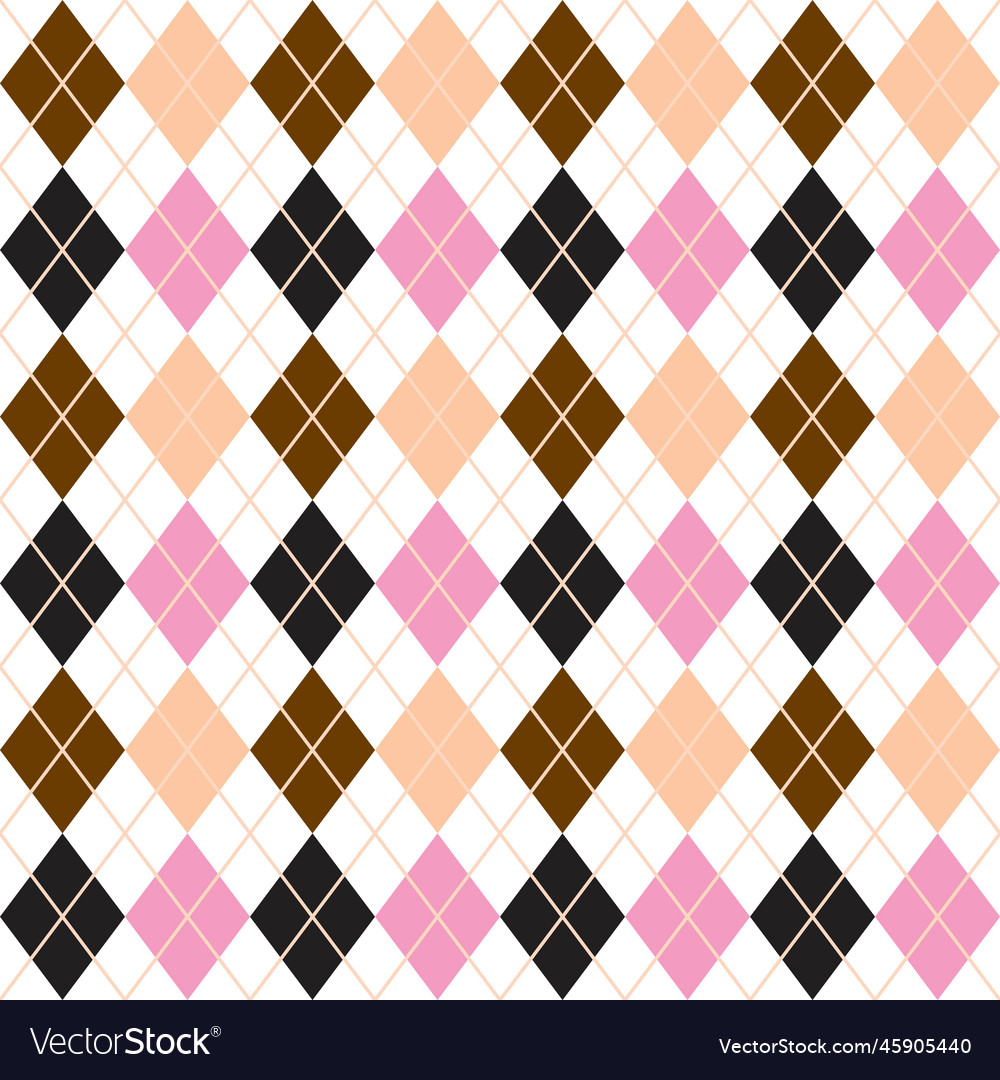 Simple seamless argyle pattern Royalty Free Vector Image