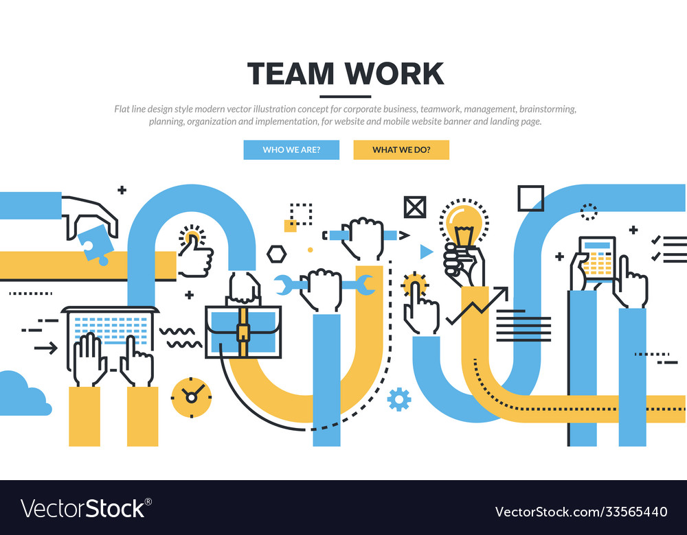 Teamwork Royalty Free Vector Image - VectorStock