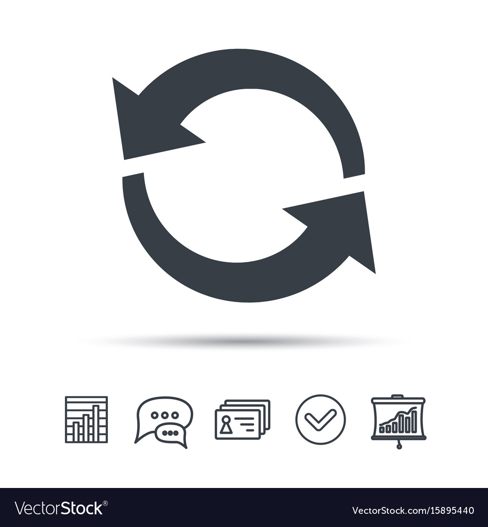 Update icon refresh or repeat sign Royalty Free Vector Image Update icon refresh or repeat sign Royalty Free Vector Image