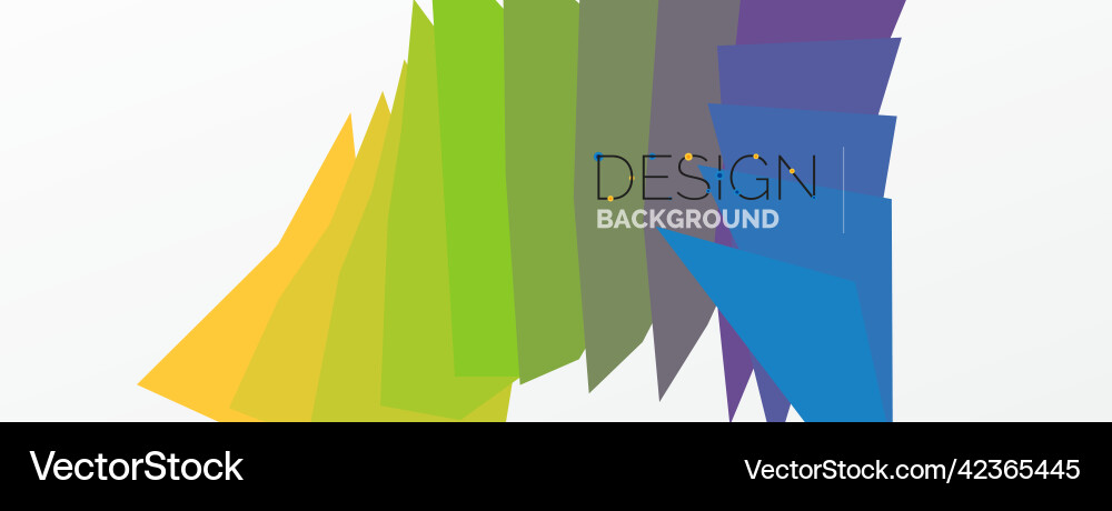 Background colorful shapes template wallpaper Vector Image