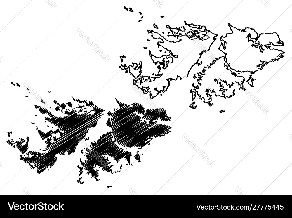 Falkland islands british overseas territory Vector Image