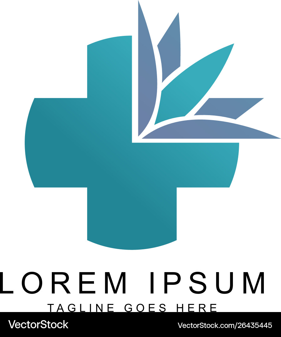 Healthcare logo template Royalty Free Vector Image
