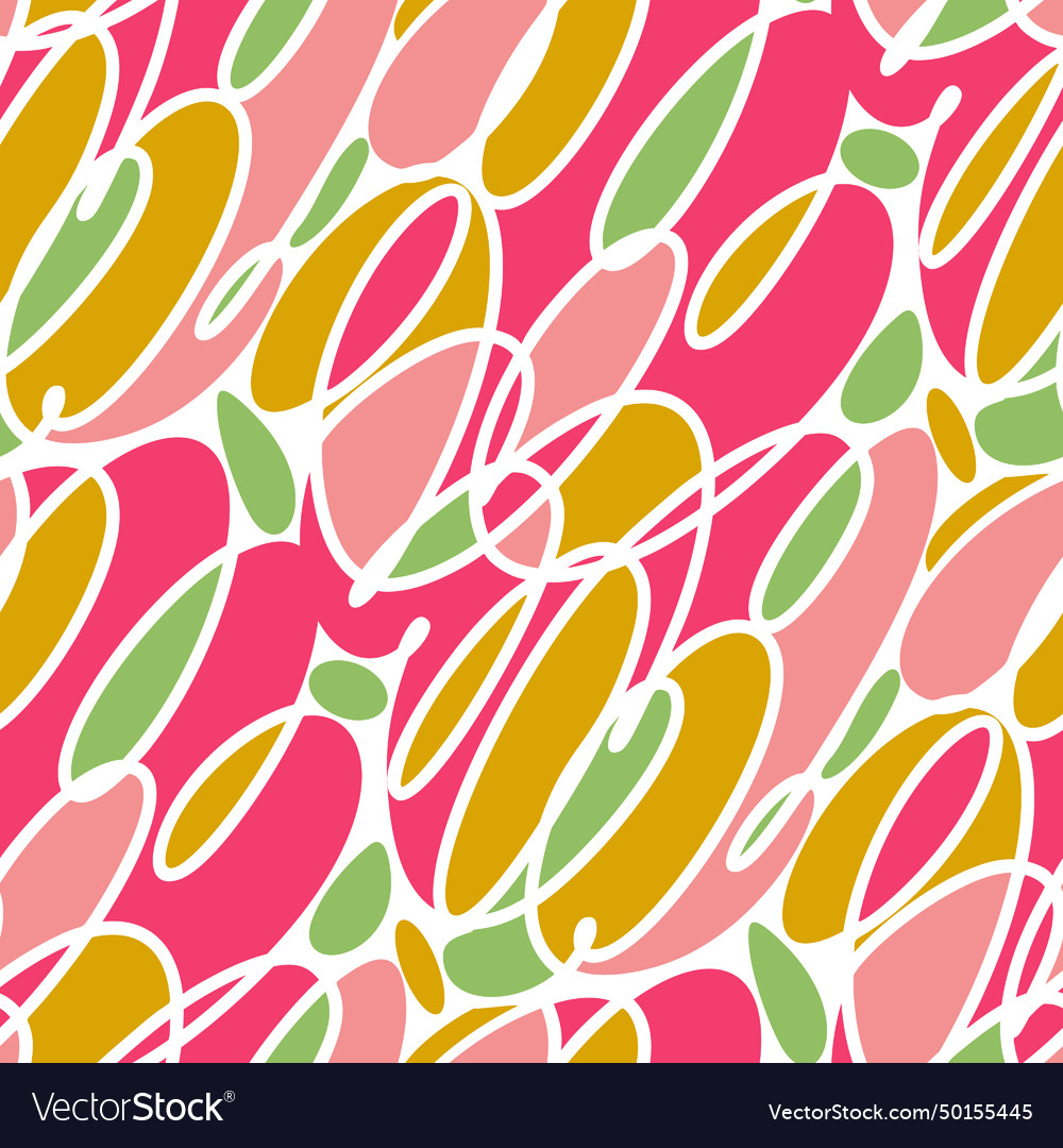Seamless pattern with a simple abstract drawing Vector Image