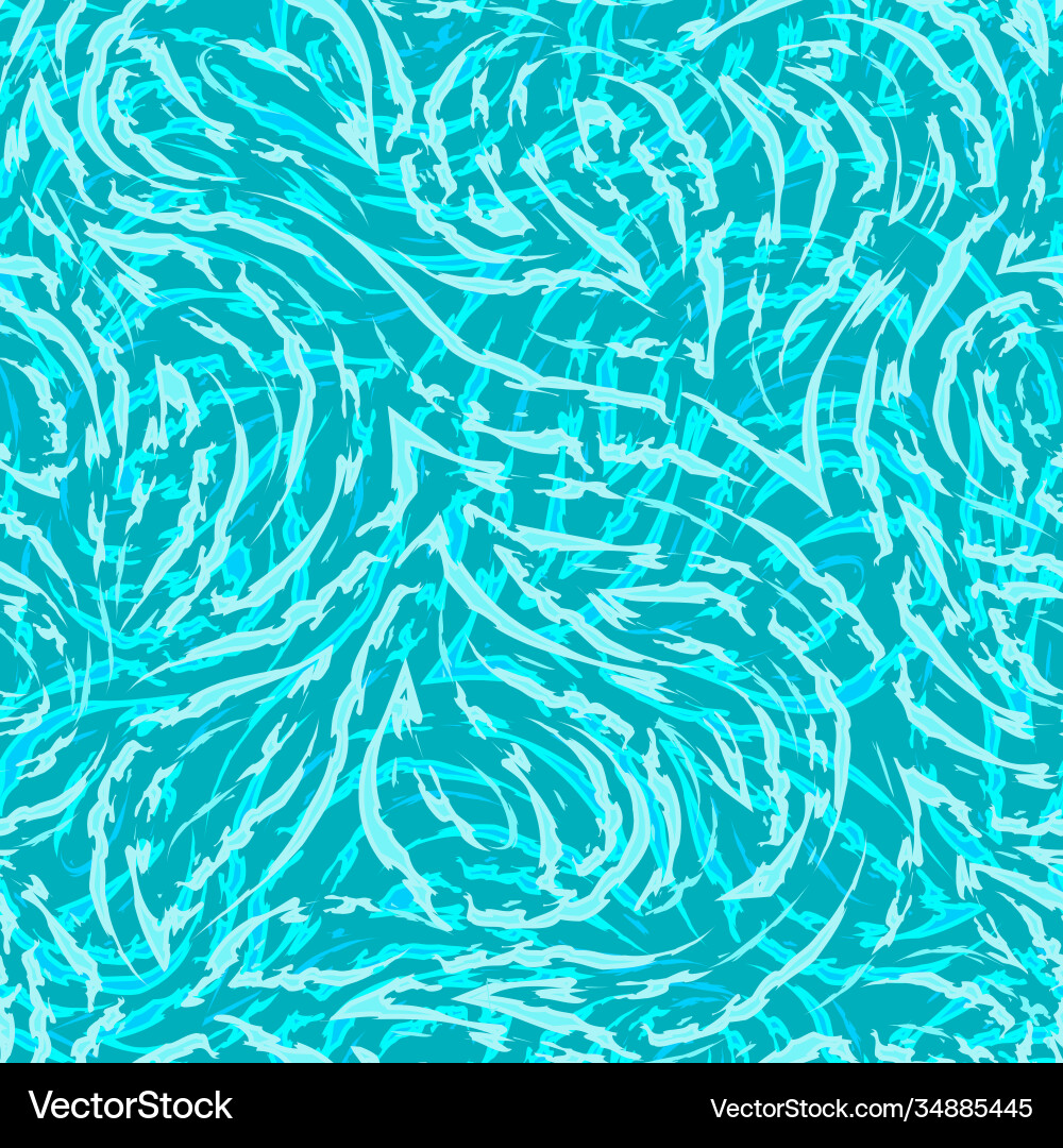 Turquoise flowing lines and corners with torn Vector Image