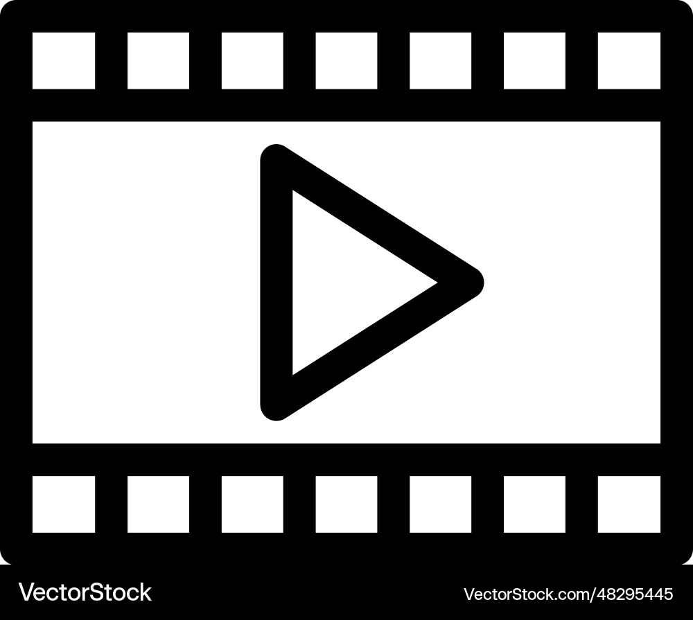 Video icon Royalty Free Vector Image - VectorStock