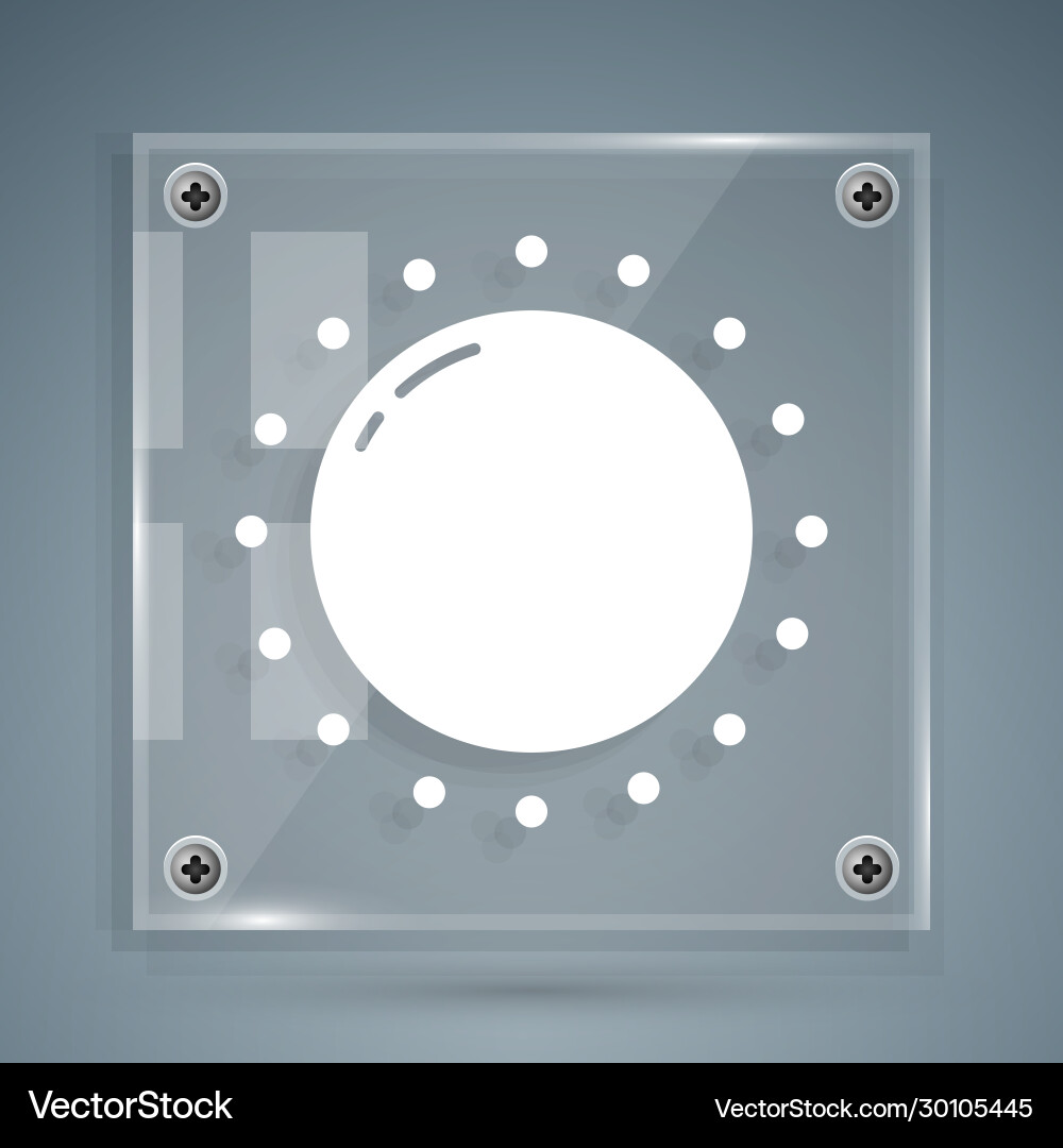 White sun icon isolated on grey background summer Vector Image
