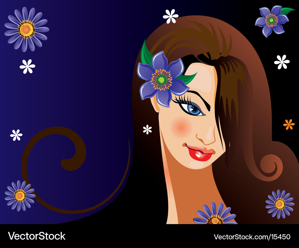 Beautiful girl Royalty Free Vector Image - VectorStock