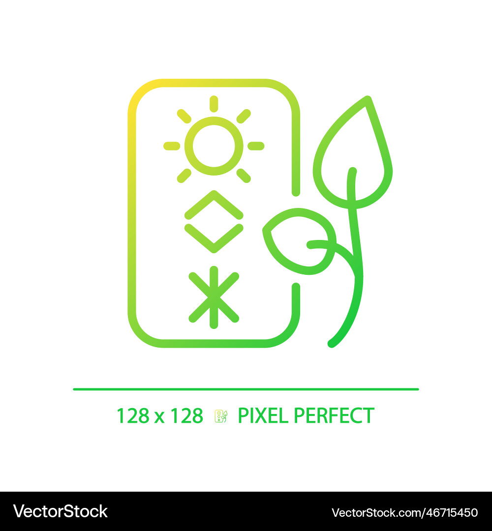 Climate condition monitoring gradient linear icon Vector Image