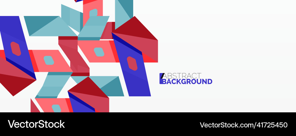 Creative geometric wallpaper abstract ribbon Vector Image