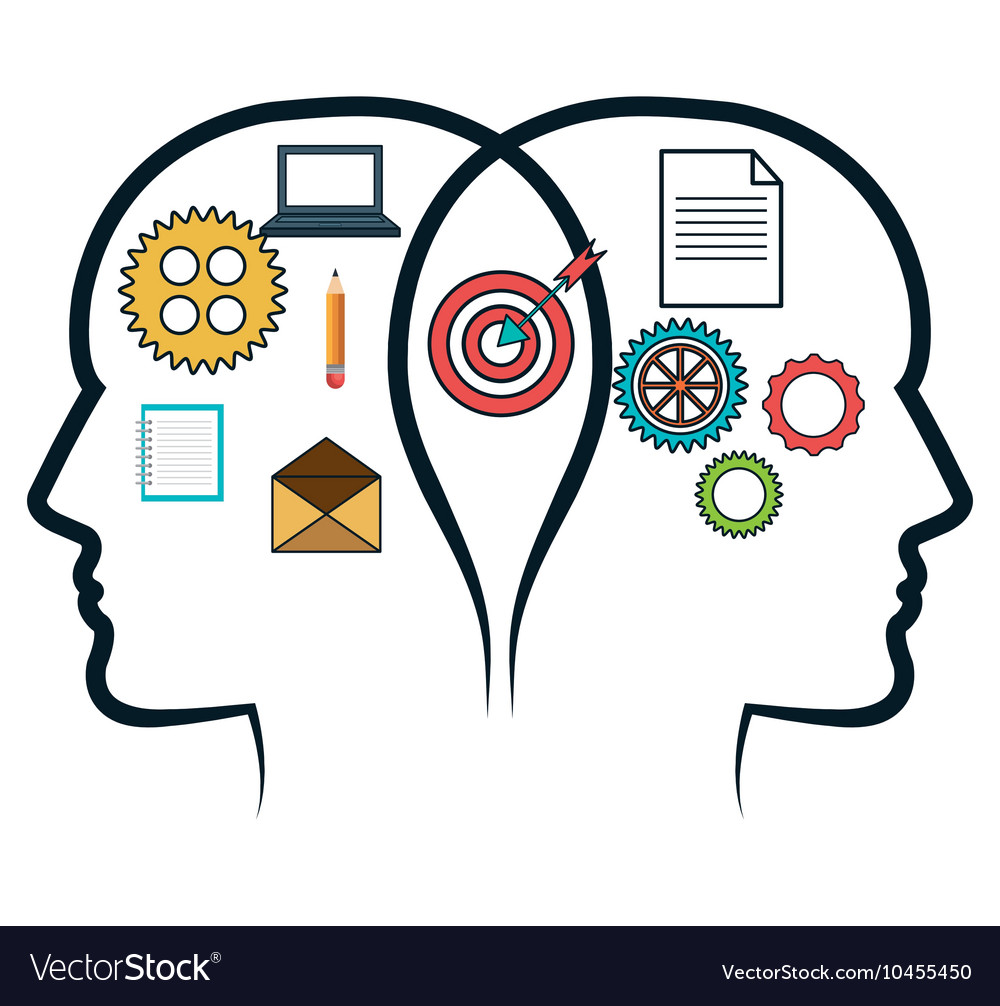 Head human profile think icon Royalty Free Vector Image Head human profile think icon Royalty Free Vector Image
