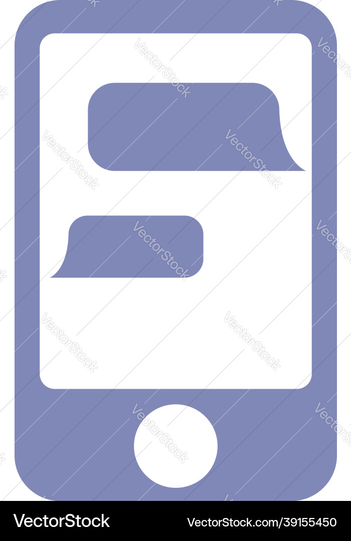 Online chat icon on white background Royalty Free Vector