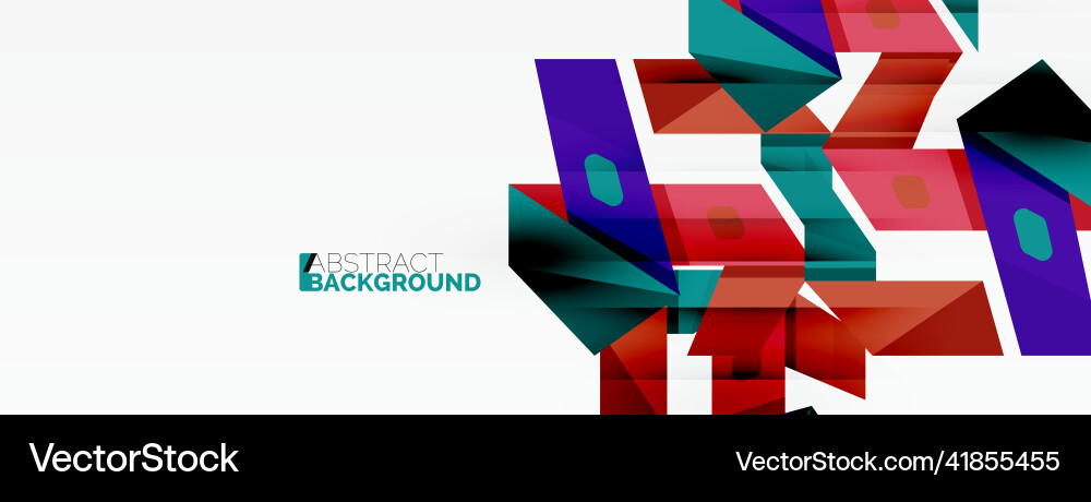 Abstract line and triangle background creative Vector Image