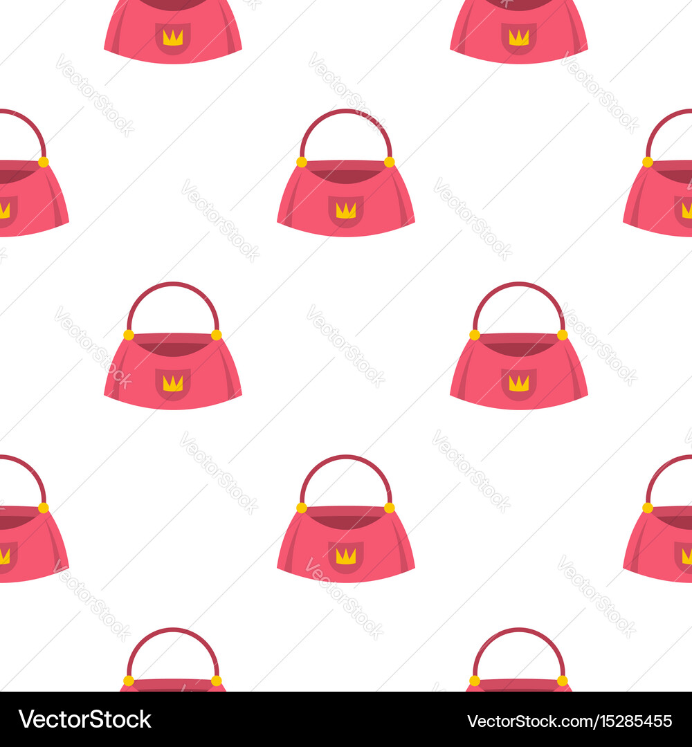 Bag pattern seamless Royalty Free Vector Image