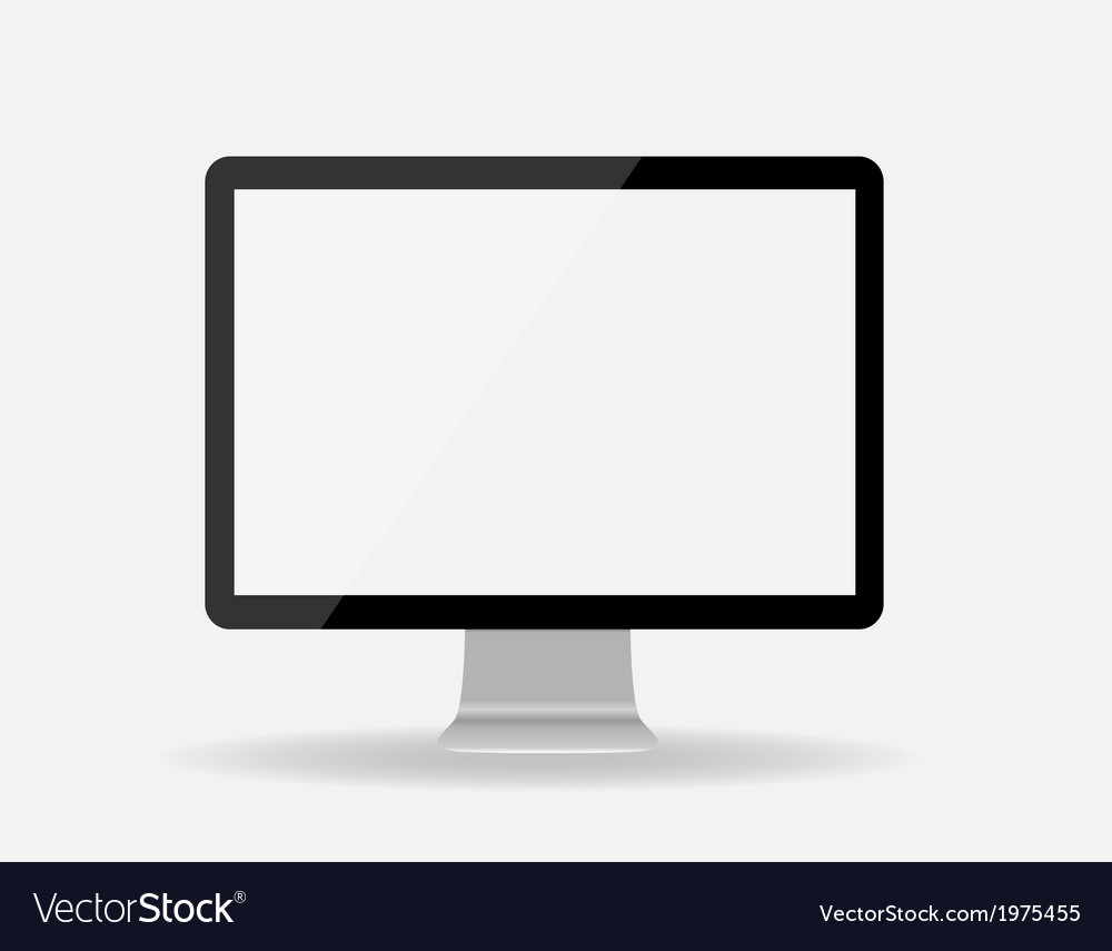 Computer display Royalty Free Vector Image - VectorStock