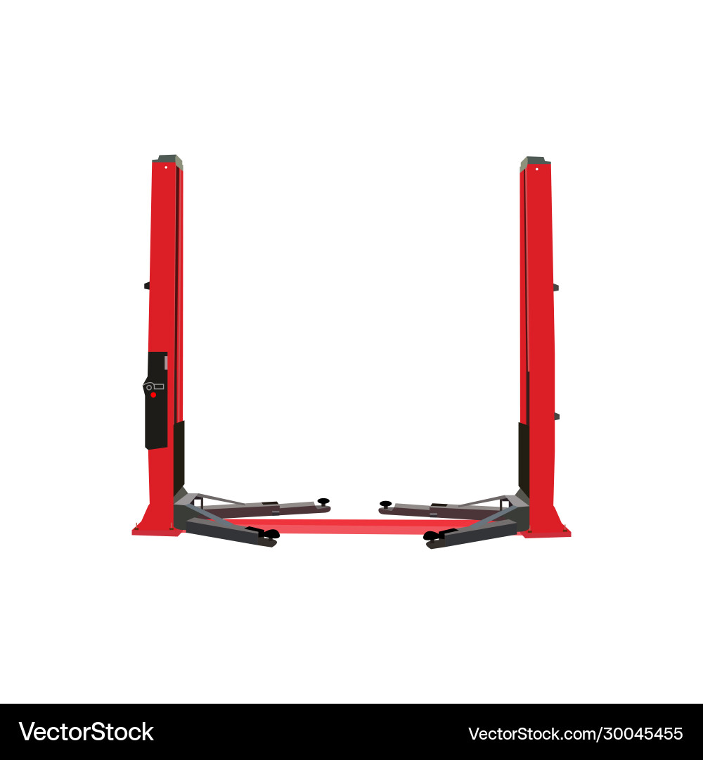 Image realistic lift truck on a white Royalty Free Vector