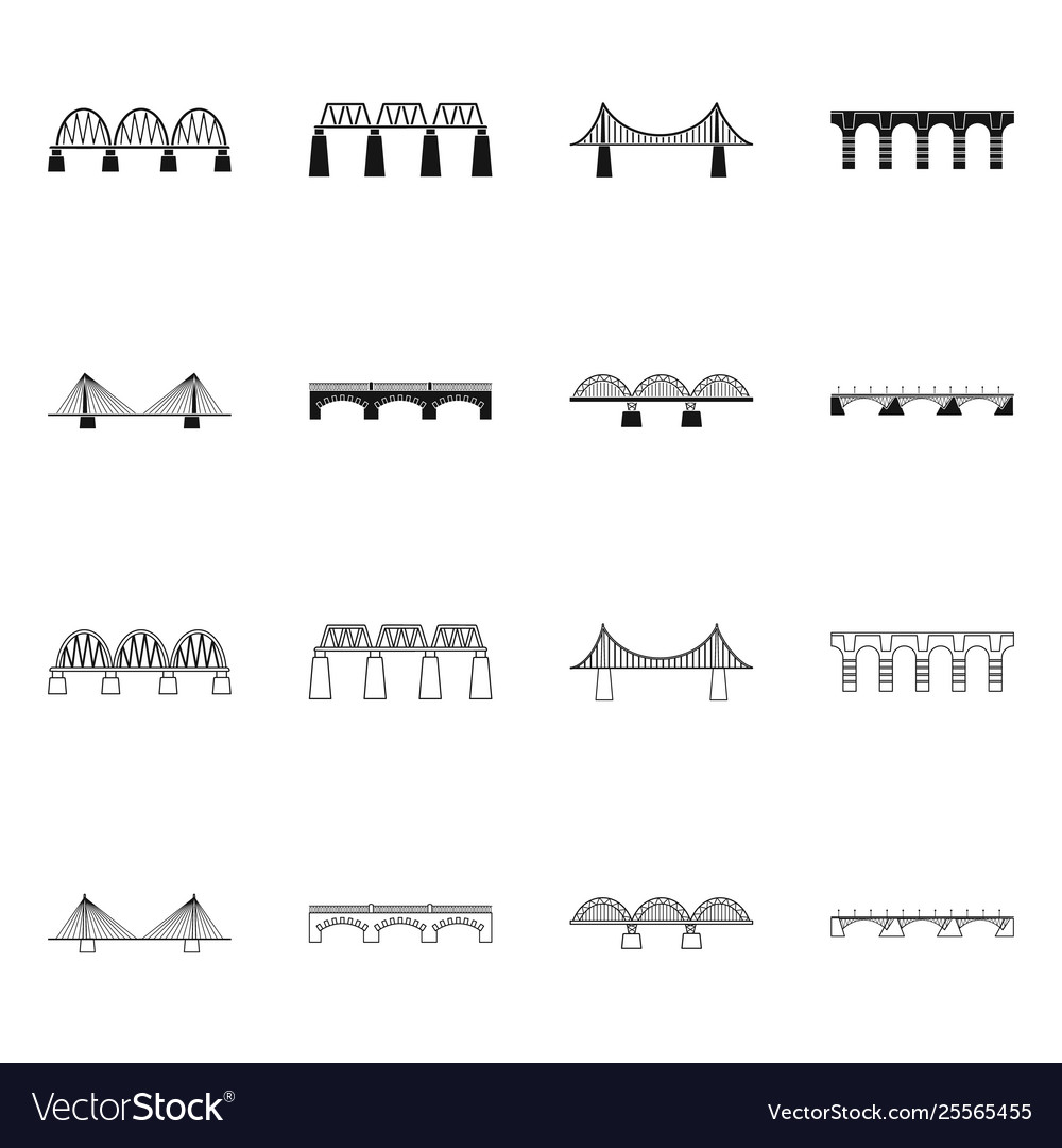 Isolated Object Connection And Design Logo Vector Image