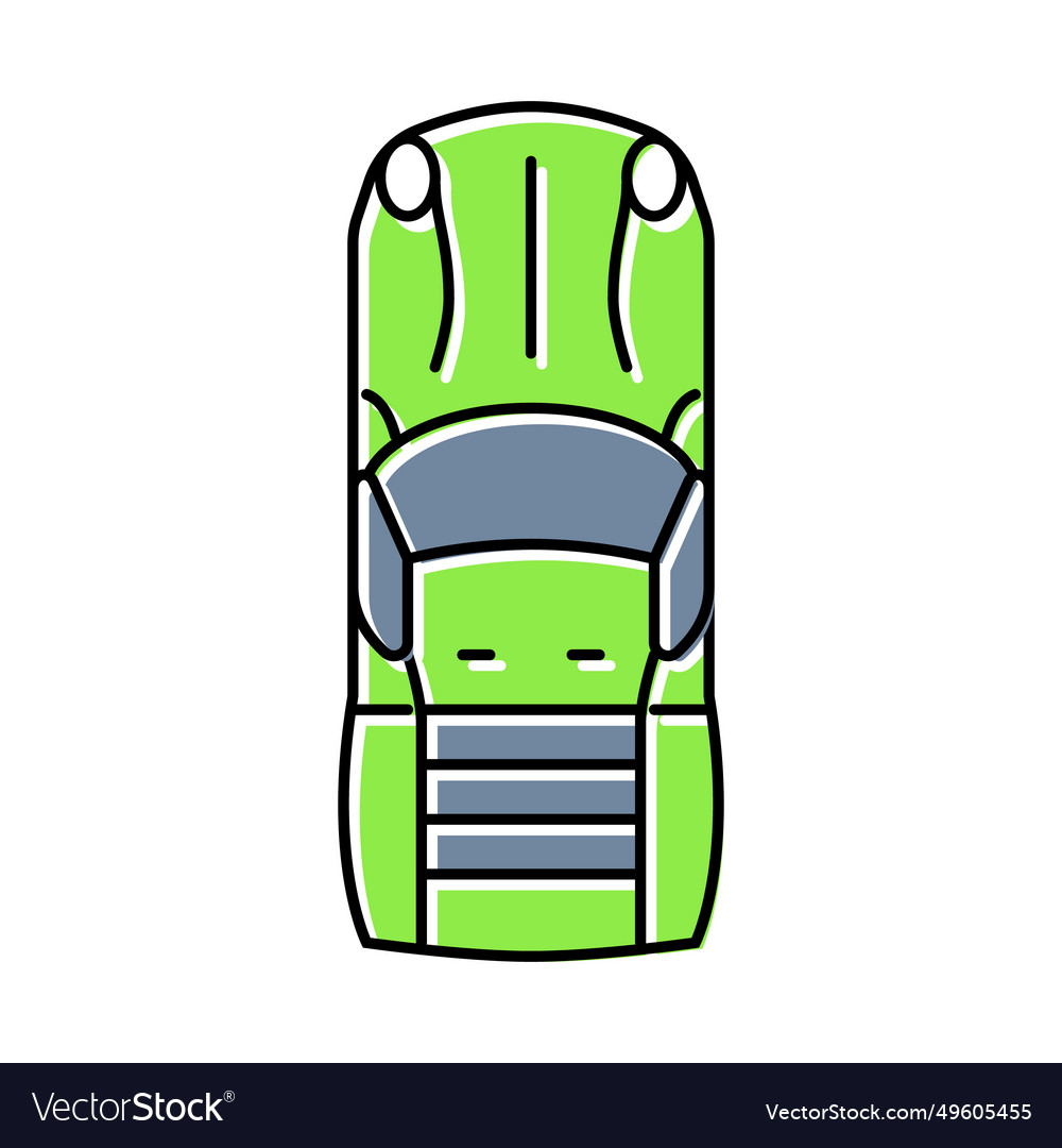 Motion car top view color icon Royalty Free Vector Image Motion car top view color icon Royalty Free Vector Image