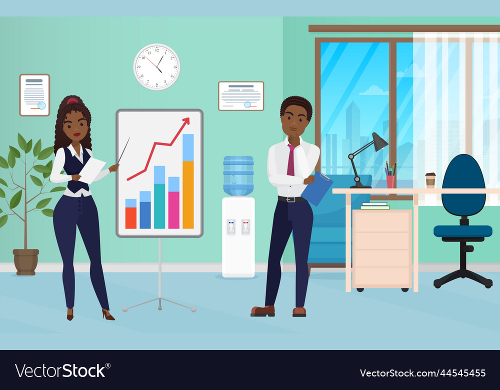 Office Workers Training Session Royalty Free Vector Image