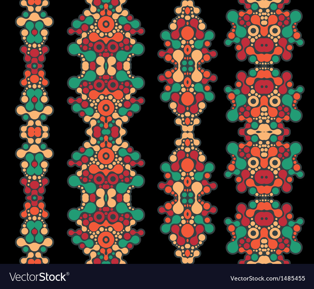 Vertical seamless patterns Royalty Free Vector Image