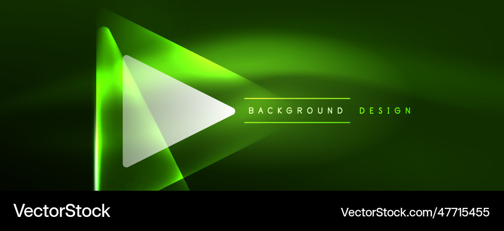 Vibrant geometric neon shiny line background Vector Image