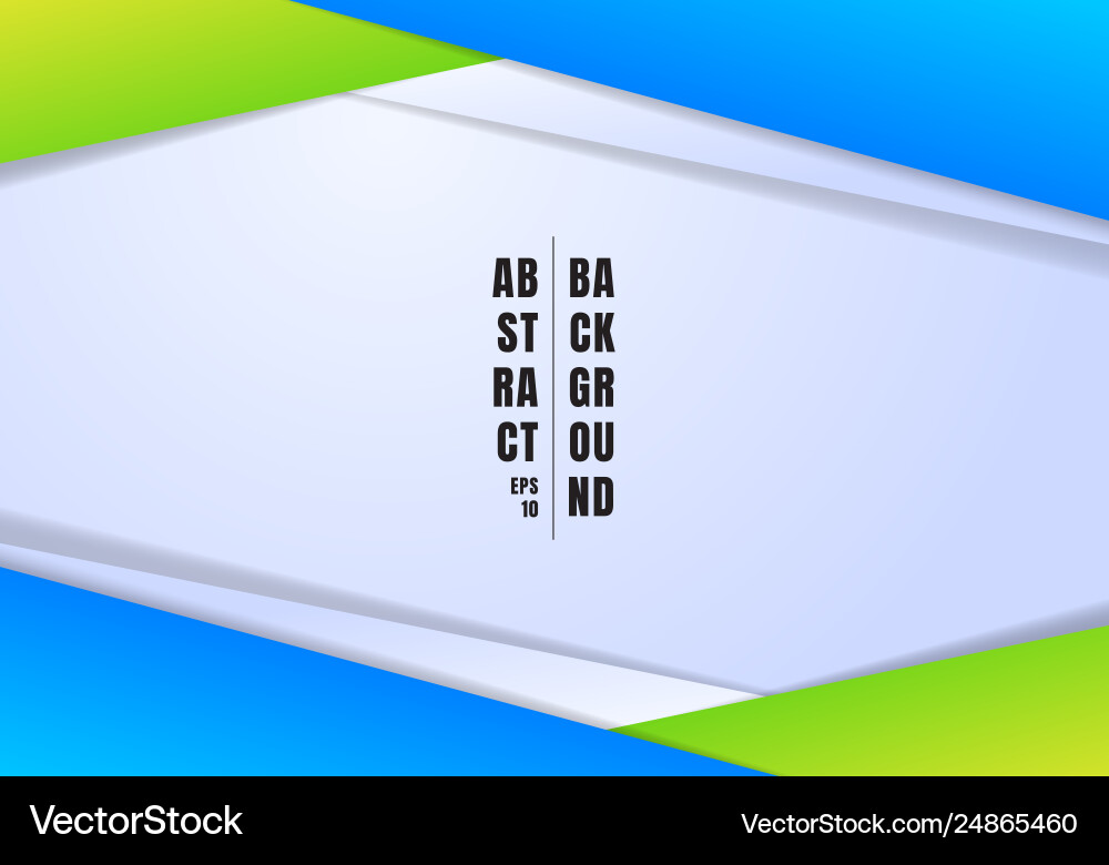 Abstract template header and footers blue and Vector Image