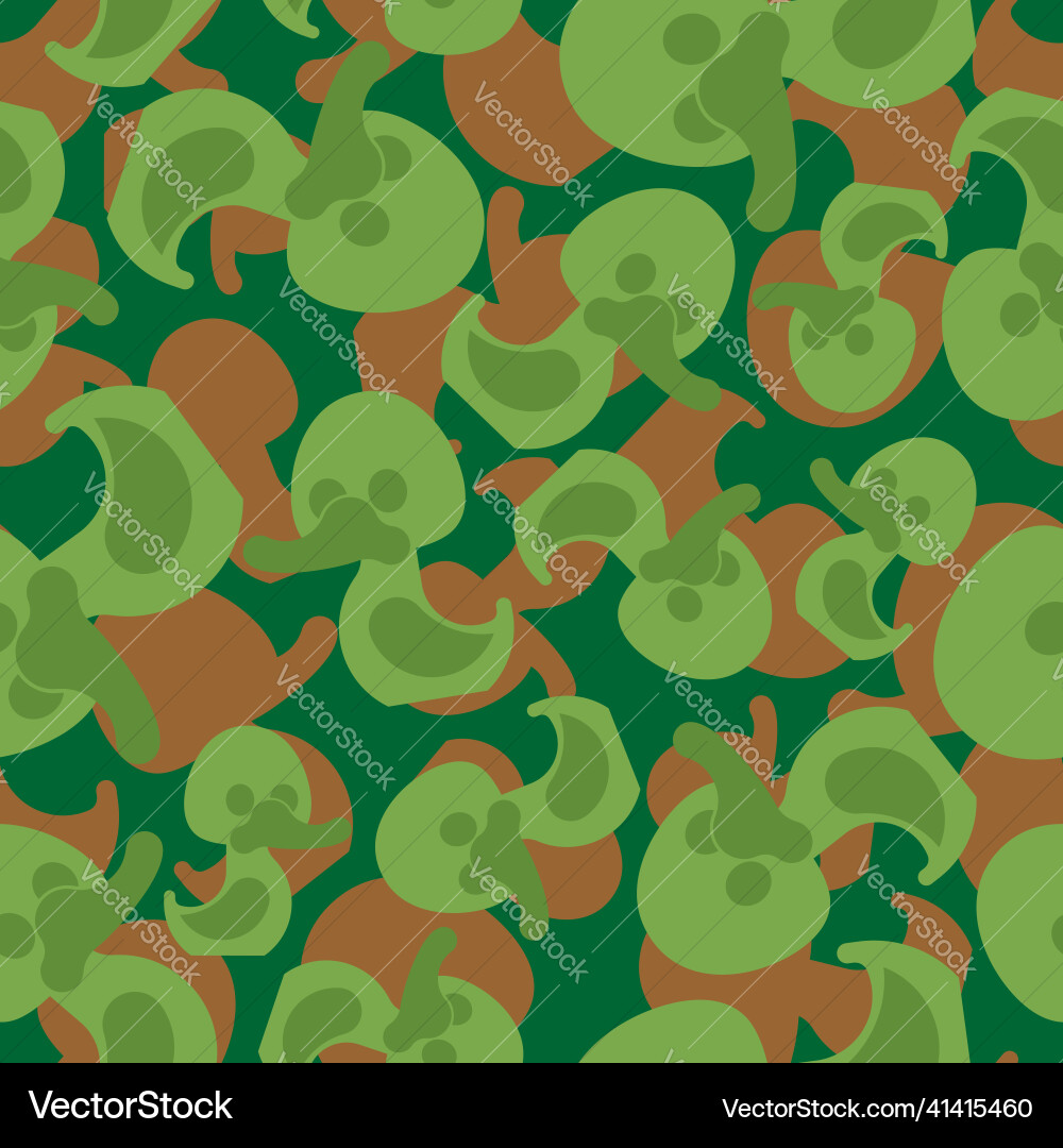 Rubber duck army pattern seamless hunting wood Vector Image