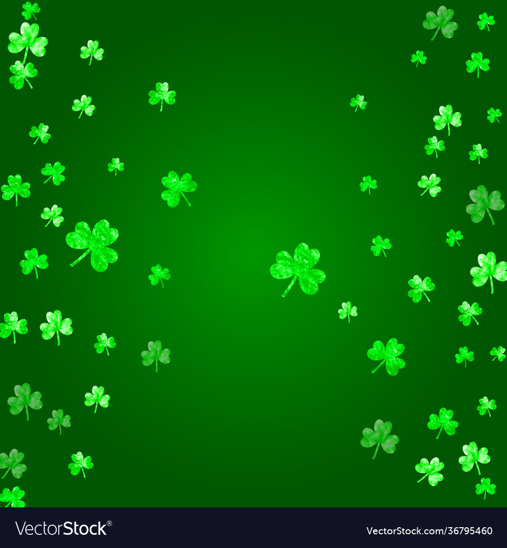 Shamrock background for saint patricks day Vector Image