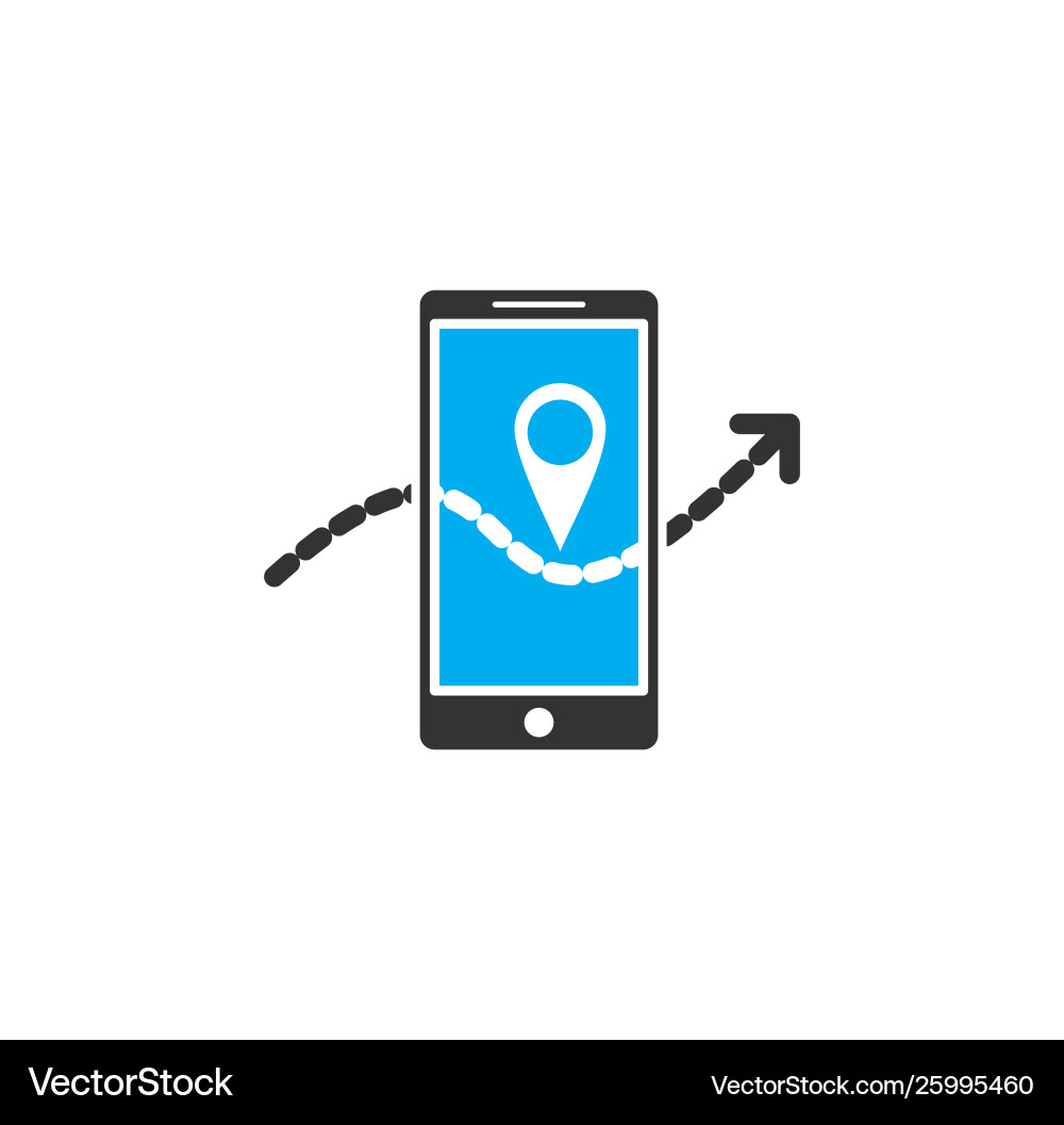 Smartphone related icon on background for graphic Vector Image
