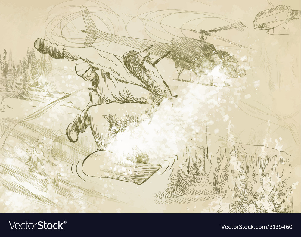 Snowboarder Royalty Free Vector Image - VectorStock