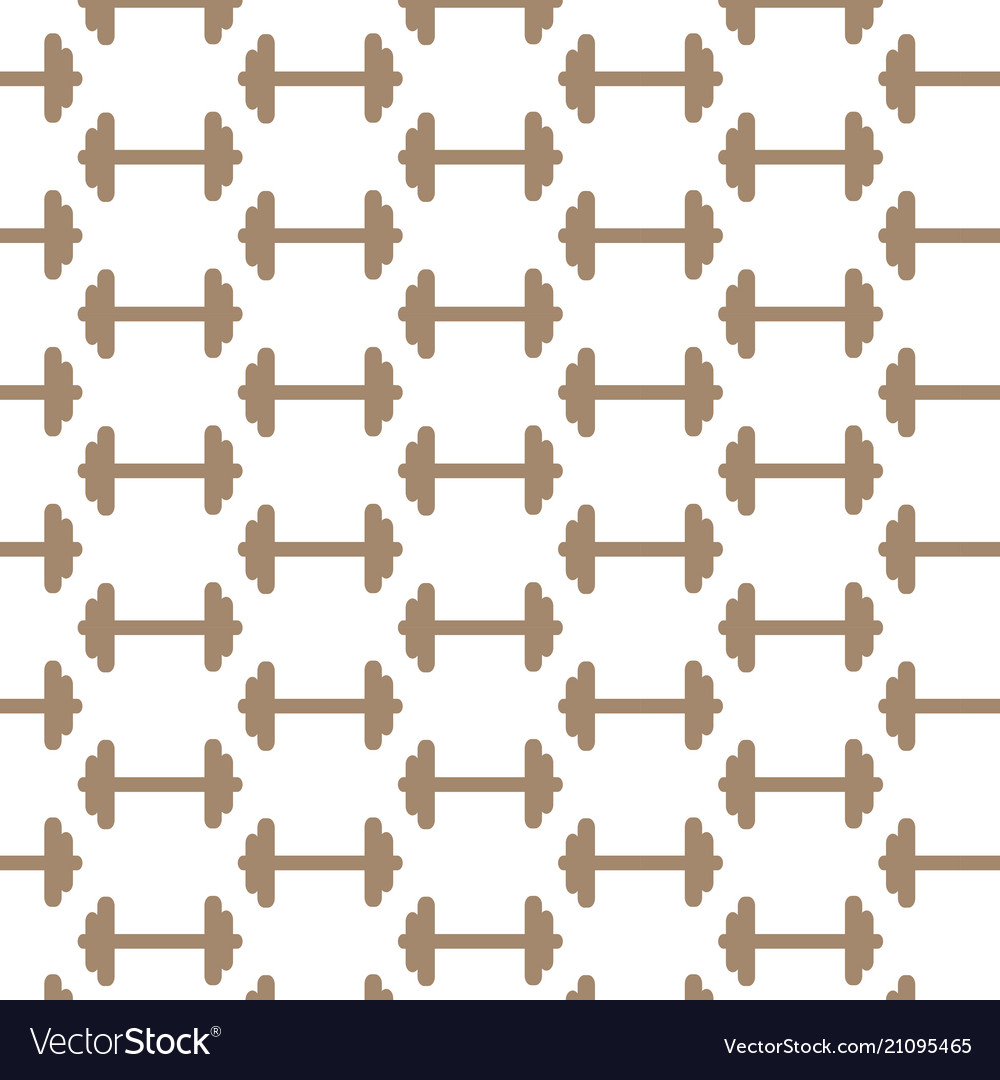 Dumbbell pattern background Royalty Free Vector Image