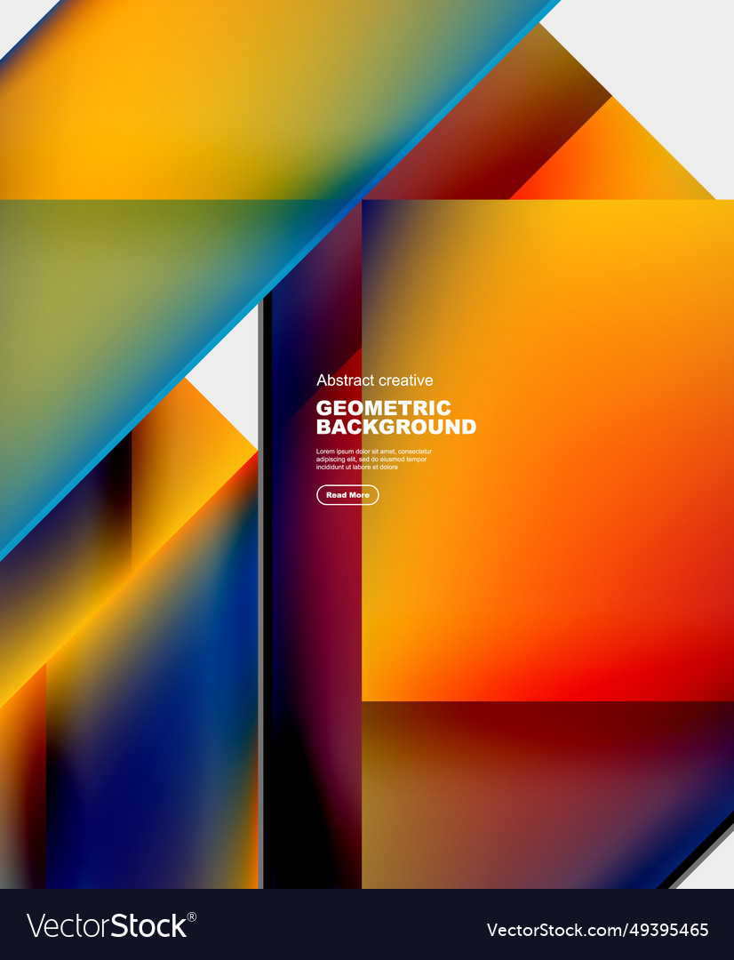 Gradient triangles abstract background Royalty Free Vector