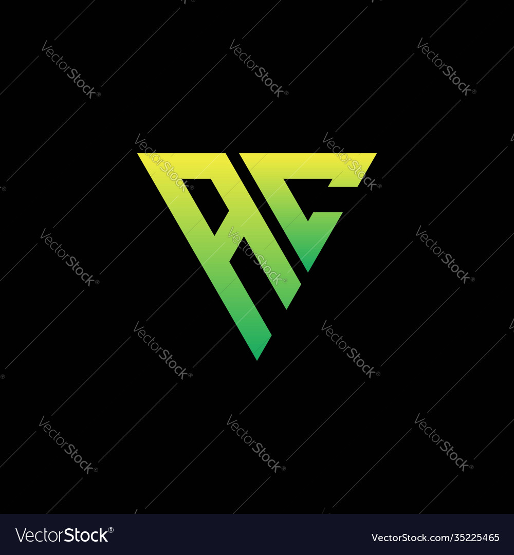 Initial triangle logo monogram with triangle shape